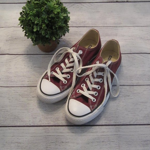 Converse | Shoes | Maroon Converse Sneakers M5 W7 | Poshmark